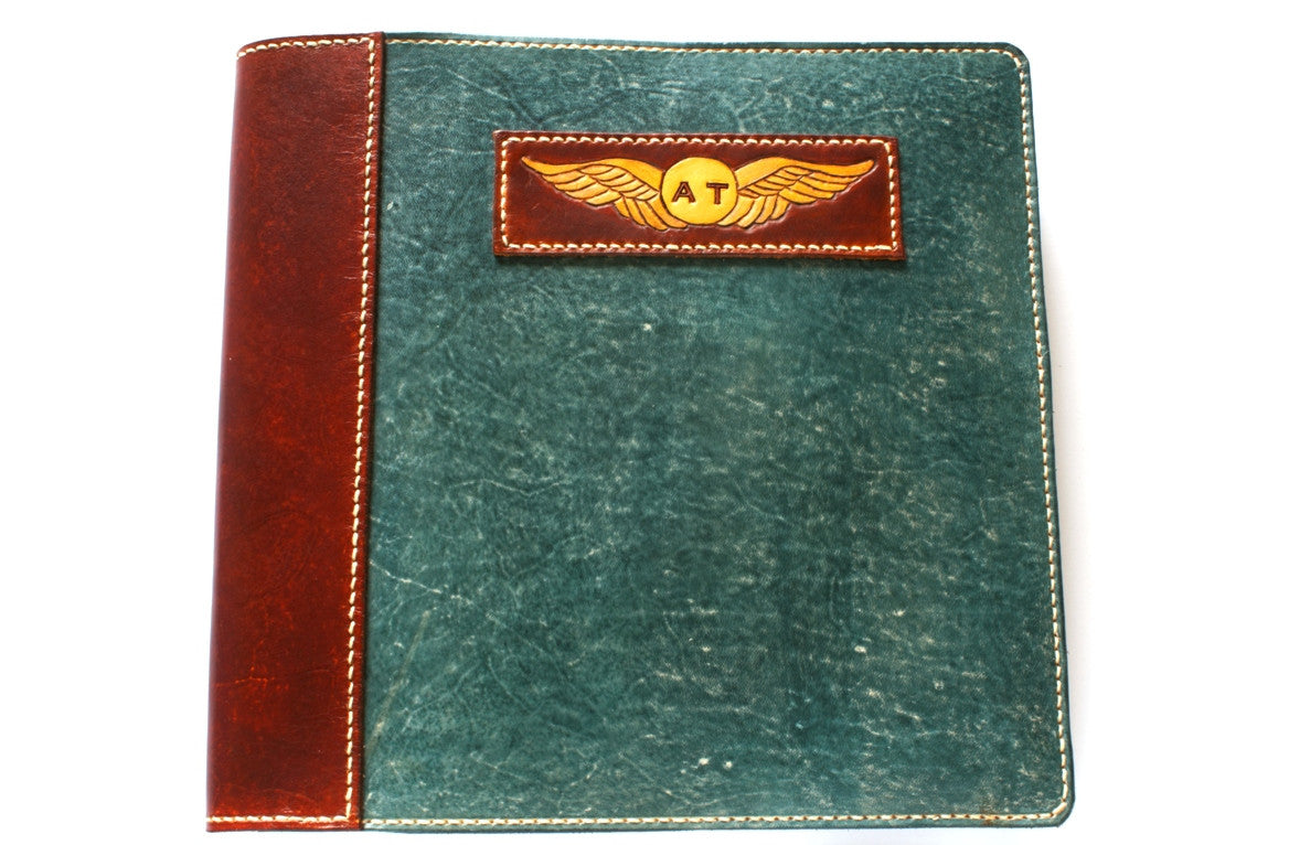 Personalised Handmade Leather Pilot Logbook cover for aviation gift ...
