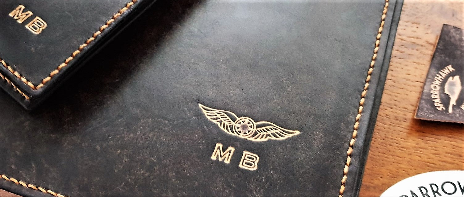 // Pilot Logbook Covers – Sparrowhawk Leather NZ