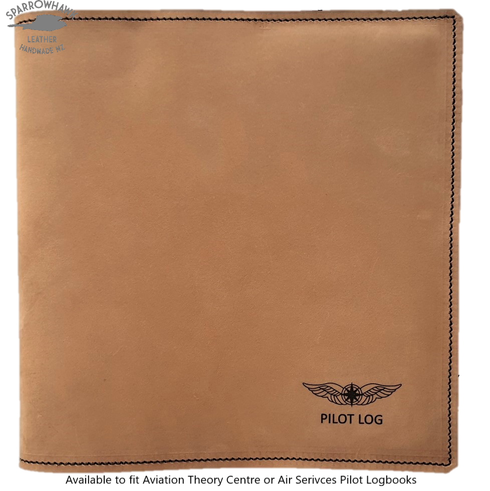 CASA ATC or AirServices Pilot Logbook cover - NZ Made - Nubuck Leather ...