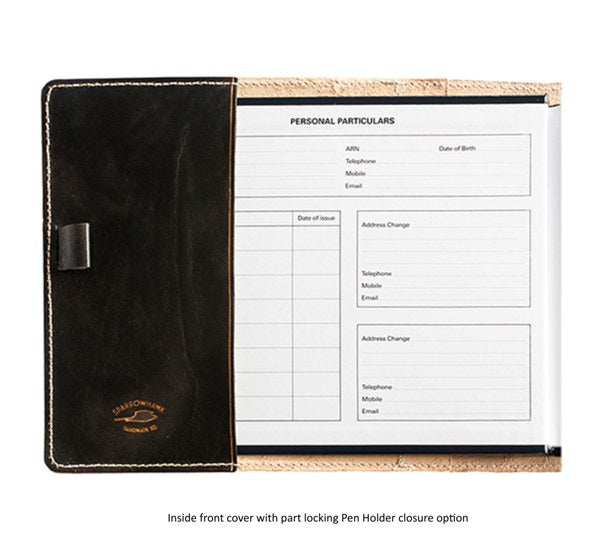 Pilot Logbook Cover leather custom made, wings & name engraved ...