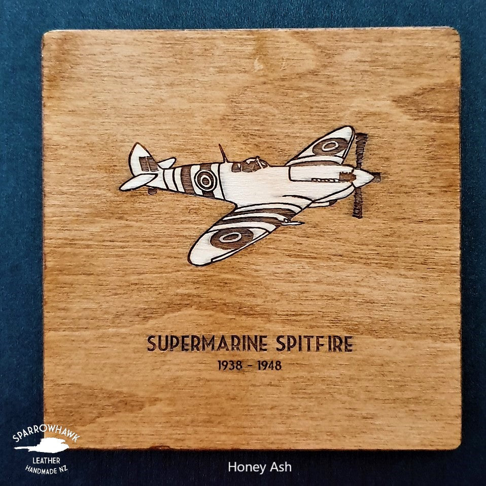 Supermarine Spitfire Gift handmade NZ $36 – Sparrowhawk Leather NZ