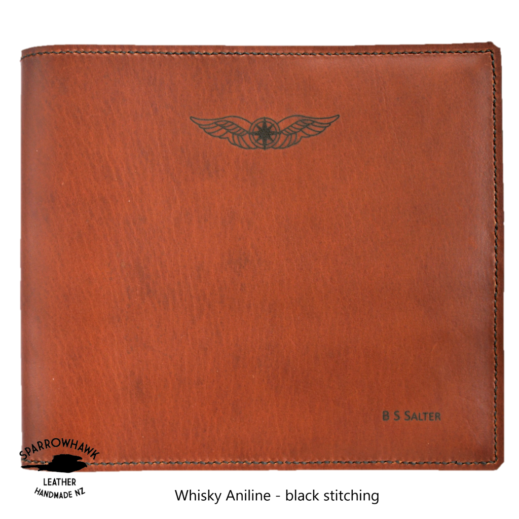 Leather Pilot Logbook Cover brown ATC CASA CAA name – Sparrowhawk ...